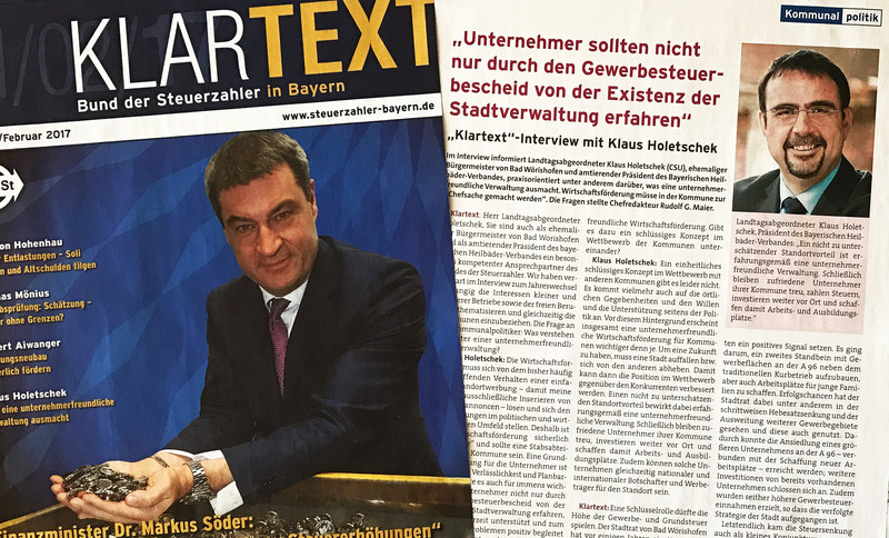 Klaus Holetschek MdL - Klaus Holetschek im Interview mit dem Bund der ... Klaus Holetschek MdL - Klaus Holetschek im Interview mit dem Bund der ...